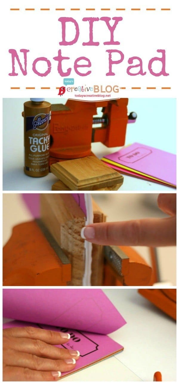 How To Make A Notepad Tutorial Today s Creative Life