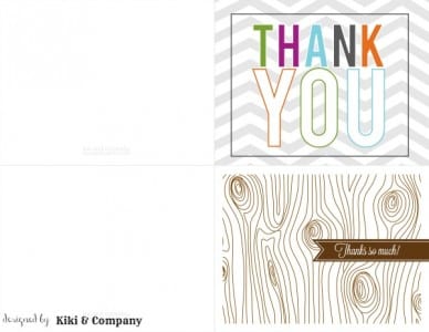 Printable Thank you Notes for Children - Today's Creative Life