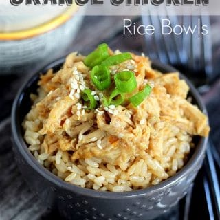 Slow Cooker Orange Chicken Rice Bowls - Today's Creative Life