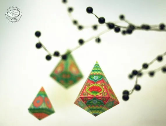 Printable Geometric Holiday Ornaments - Today's Creative Life