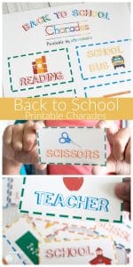 Back to School Charades Free Printable - Today's Creative Life