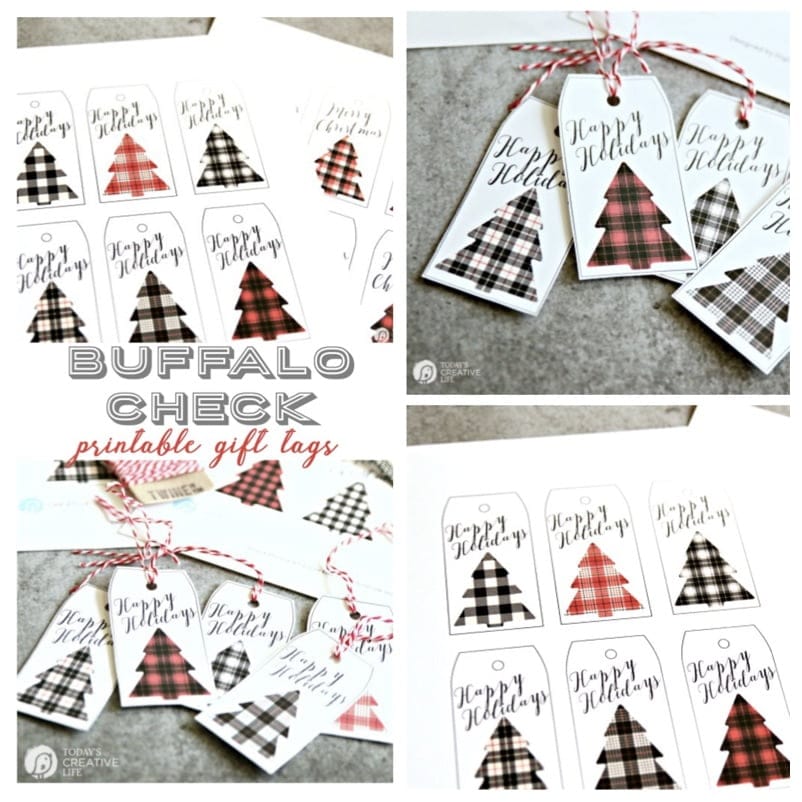 Buffalo Check Holiday Tags - Today's Creative Life