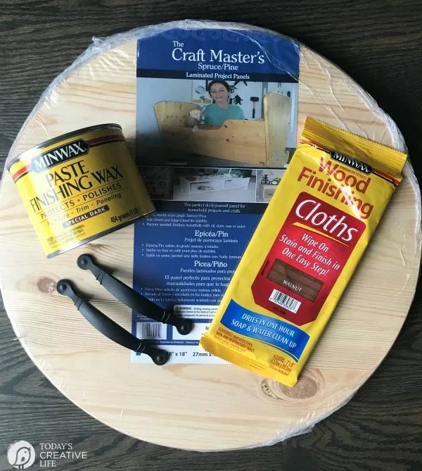 DIY Round Wood Serving Tray - Today's Creative Life